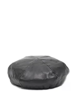 Giorgio Armani 1990s Leather Beret