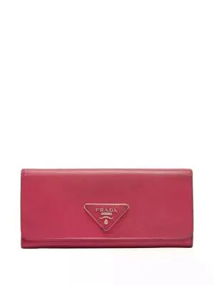 Prada Triangle-logo Wallet - Pink