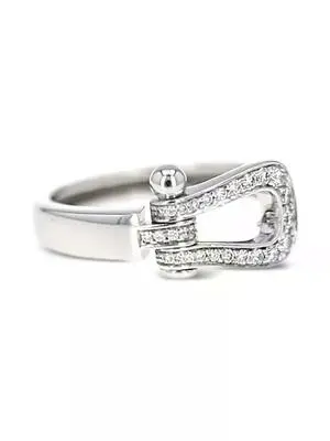 FRED 18k White Gold Force 10 Diamond Ring