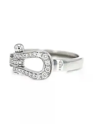 FRED 18k White Gold Force 10 Diamond Ring