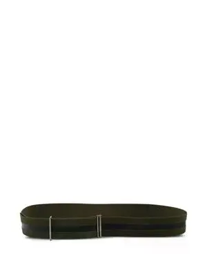 JIL SANDER Canvas And Leather Belt
