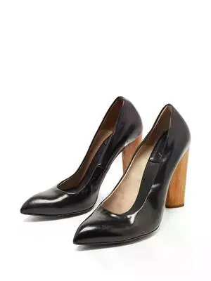 Saint Laurent 120mm Leather Heeled Pumps