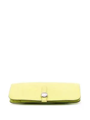 Hermès 2022 Togo Dogon Duo Wallet Gm Long Wallets - Yellow