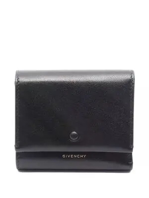 Givenchy 2020s Day Trifold Leather Wallet - Black