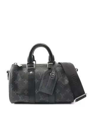 LOUIS VUITTON Keepall Bandoulière 25 Two-way Handbag - Black