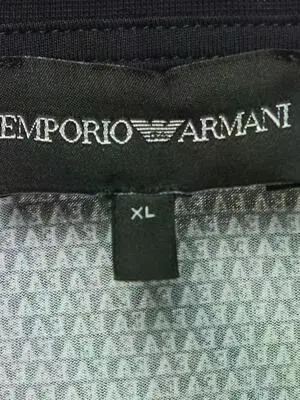 Emporio Armani Monogram-print Geometric-pattern T-shirt