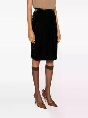 Giorgio Armani 1990s Pleated Midi Skirt