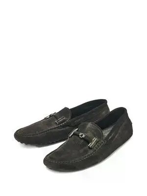 TOD'S Vintage Suede Buckle Loafers