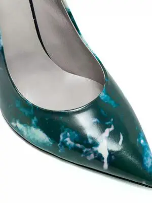MSGM 105mm Marble-print Pumps