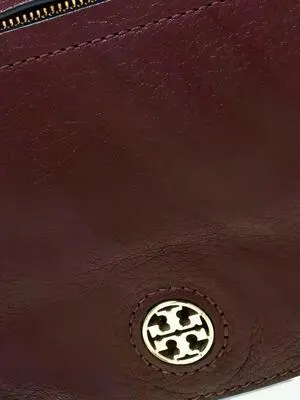 Tory Burch Leather Zip Pocket Crossbody Bag