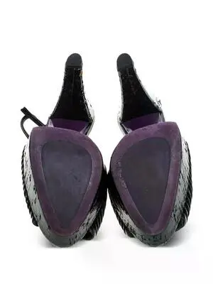 Miu Miu 135mm Patent Leather Slingback Sandals