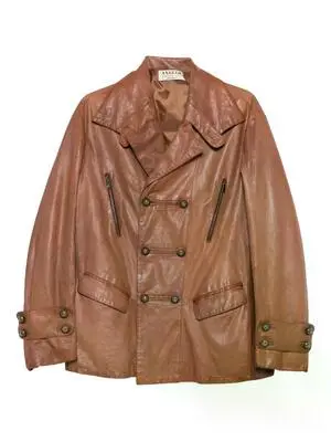 A.N.G.E.L.O. VINTAGE CULT 1990s Double-breasted Leather Coat