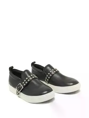 Marc Jacobs Buckle-embellished Leather Sneakers