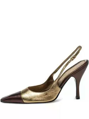 Casadei 100mm Leather Slingback Pumps