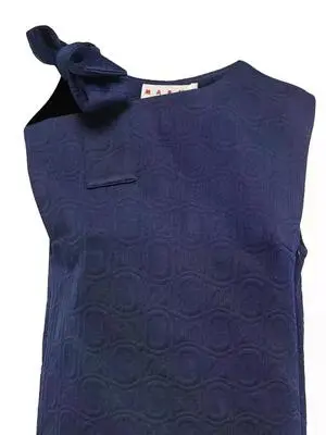 Marni Bow-detail Textured Dress