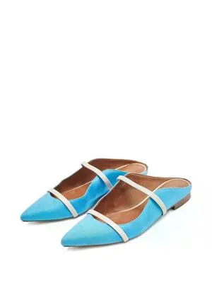 MALONE SOULIERS Pointed-toe Leather Flats