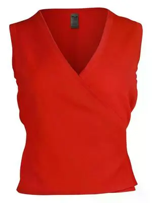 Diane Von Furstenberg Sleeveless Wrap Top