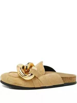 Jw Anderson Gold Tone Sandals For Women