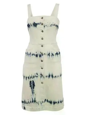 Stella McCartney Tie-dye Button-front Dress