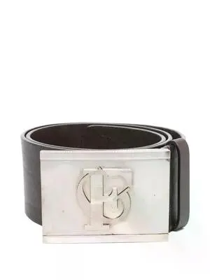 Gianfranco Ferre 2000s Logo-buckle Belt - Brown