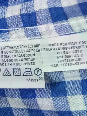 Polo Ralph Lauren Gingham Cotton Shirt - Blue