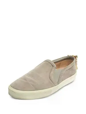 STUART WEITZMAN Harlow Suede Slip-on Sneakers - Grey