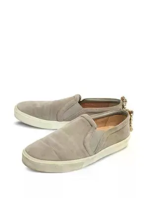 STUART WEITZMAN Harlow Suede Slip-on Sneakers - Grey