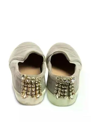 STUART WEITZMAN Harlow Suede Slip-on Sneakers - Grey