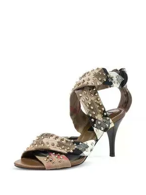 Burberry 85mm Leather Studded Sandals