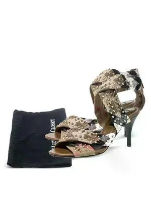 Burberry 85mm Leather Studded Sandals