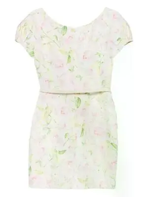 Dior 2000s Belted Silk Midi Dress