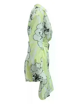 Marni Floral-print Belted Mini Dress