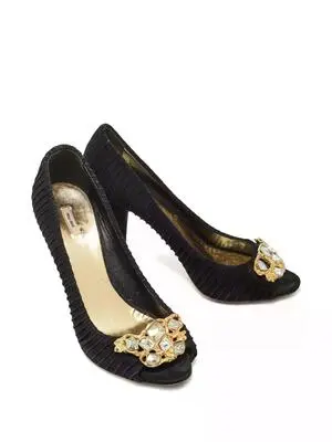 Miu Miu 120mm Peep-toe Crystal-embellished Pumps