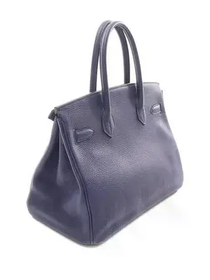 Hermès Birkin 30 Silver-hardware Tote Bag - Blue