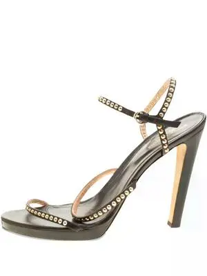 Sergio Rossi Gold Tone Shoes For Women