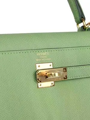 Hermès Kelly Sellier 25 Leather Tote Bag - Green