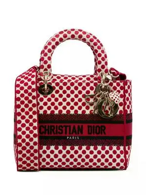Dior Lady D-lite Handbag - Red