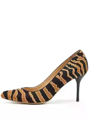 Gucci 110mm Animal-print Pumps - Brown