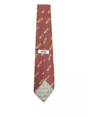 Moschino Clip-print Silk Tie