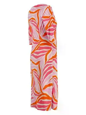 Blumarine Abstract-pattern Midi Dress