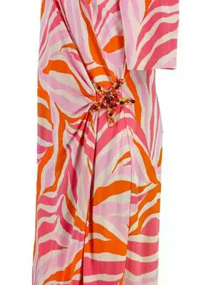 Blumarine Abstract-pattern Midi Dress