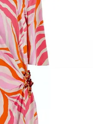 Blumarine Abstract-pattern Midi Dress