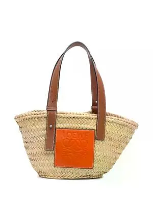 Loewe Mini Raffia Basket Tote Bag