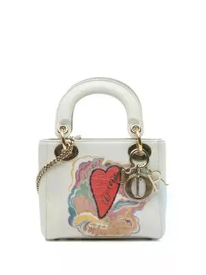 Dior 2018 Dioramour Mini Lady Satchel - White