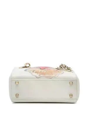 Dior 2018 Dioramour Mini Lady Satchel - White