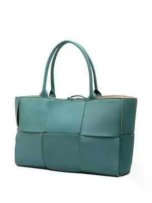 Bottega Veneta Medium Nappa Maxi Intrecciato Arco Tote Bag - Blue