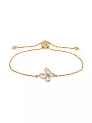 LB EXCLUSIVE 14k Yellow Diamond Butterfly Bracelet - Gold