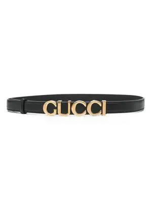 Gucci Logo-buckle Belt - Black