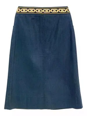 Celine 1990-2000s Denim Skirt