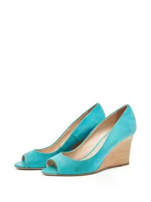 TOD'S 110mm Peep-toe Wedge Pumps